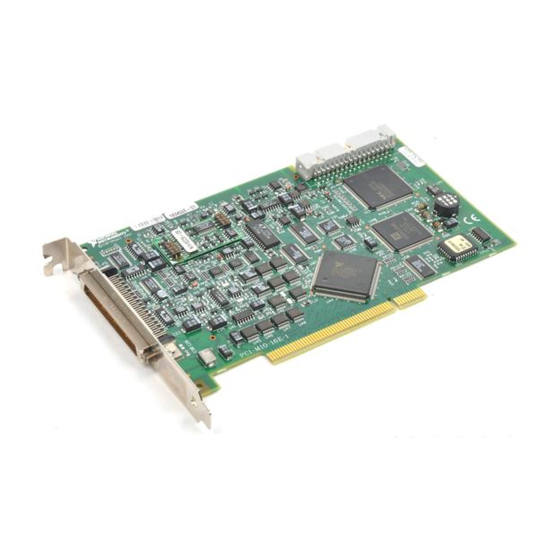 NATIONAL INSTRUMENTS DAQ PCI E SERIES USER MANUAL Pdf Download | ManualsLib