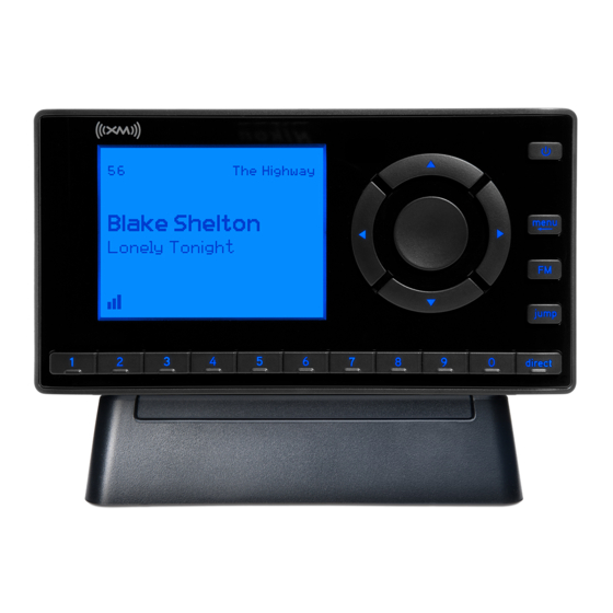 SIRIUS XM RADIO ONYX EZ QUICK START MANUAL Pdf Download | ManualsLib