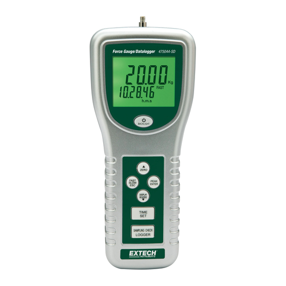 EXTECH INSTRUMENTS 475040-SD USER MANUAL Pdf Download | ManualsLib