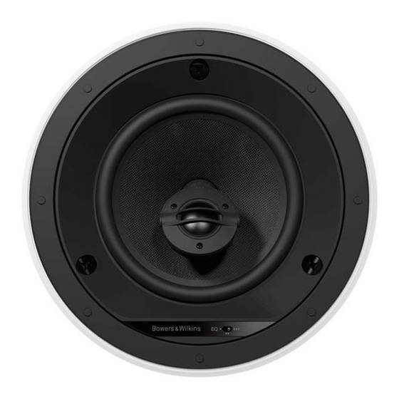 BOWERS & WILKINS CCM6 INSTALLATION MANUAL Pdf Download | ManualsLib