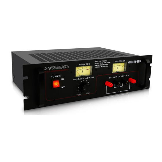PYRAMID GOLD SERIES PS-52KX INSTRUCTION MANUAL Pdf Download | ManualsLib