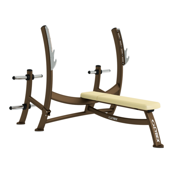 CYBEX FREE WEIGHT OLYMPIC BENCH PRESS OWNER'S AND SERVICE MANUAL Pdf ...