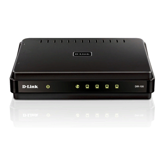 D-LINK DIR-100 USER MANUAL Pdf Download | ManualsLib
