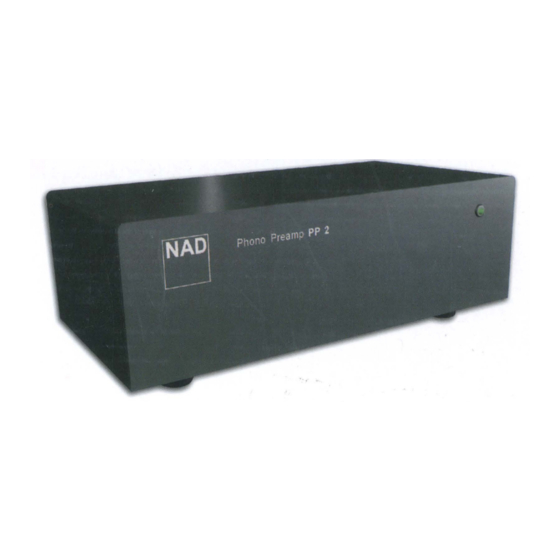 NAD PP 2 INSTALLATION OPERATION MANUAL Pdf Download ManualsLib