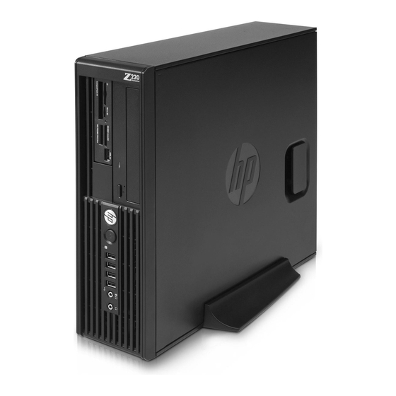 HP Z220 SFF SERIES USER MANUAL Pdf Download | ManualsLib