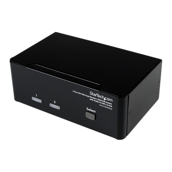 STARTECH.COM SV231DDVDUA INSTRUCTION MANUAL Pdf Download | ManualsLib