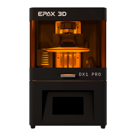 EPAX DX1 PRO MANUAL Pdf Download | ManualsLib