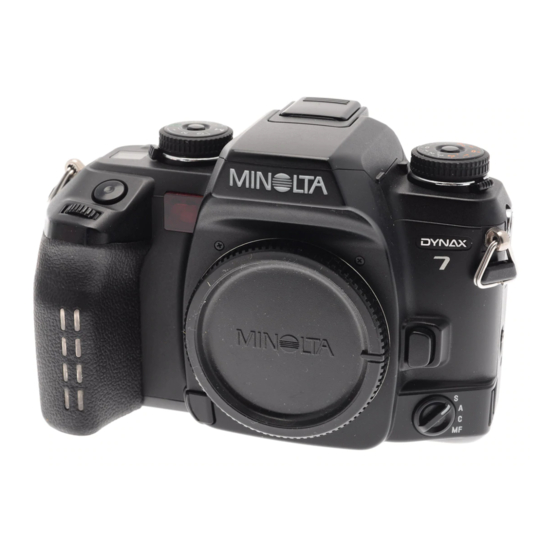 MINOLTA MAXXUM DYNAX 7 USER MANUAL Pdf Download | ManualsLib