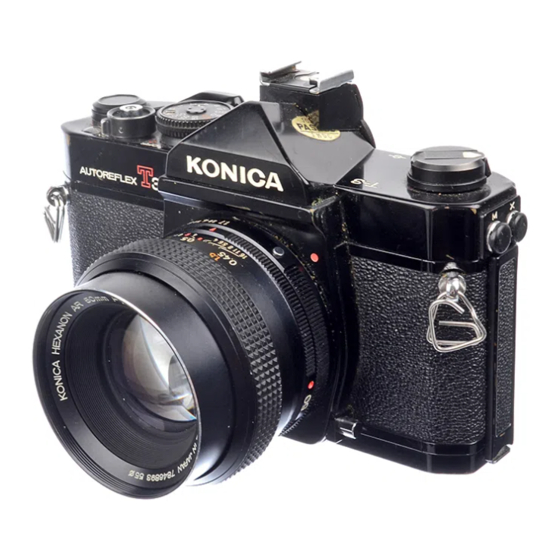 KONICA MINOLTA AUTOREFLEX-T3 MANUAL Pdf Download | ManualsLib