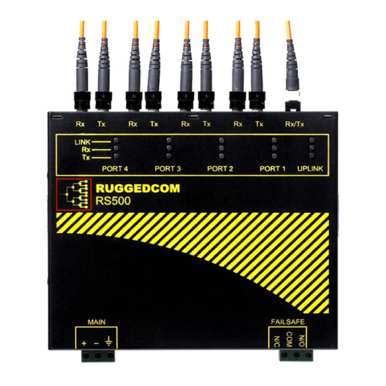 RUGGEDCOM RUGGEDSWITCH RS500 INSTALLATION MANUAL Pdf Download | ManualsLib