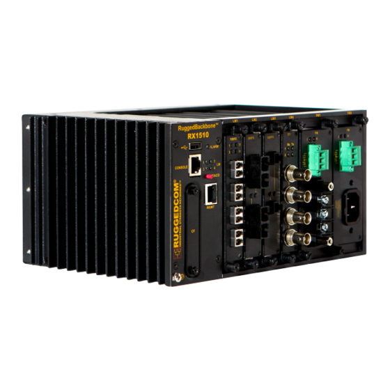 RUGGEDCOM RUGGEDBACKBONE RX1510 HARDWARE INSTALLATION MANUAL Pdf ...