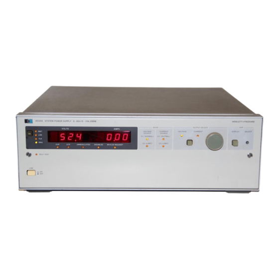 HP 6034A SPECIFICATIONS Pdf Download | ManualsLib