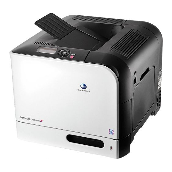 KONICA MINOLTA MAGICOLOR 4650EN SPECIFICATIONS Pdf Download | ManualsLib