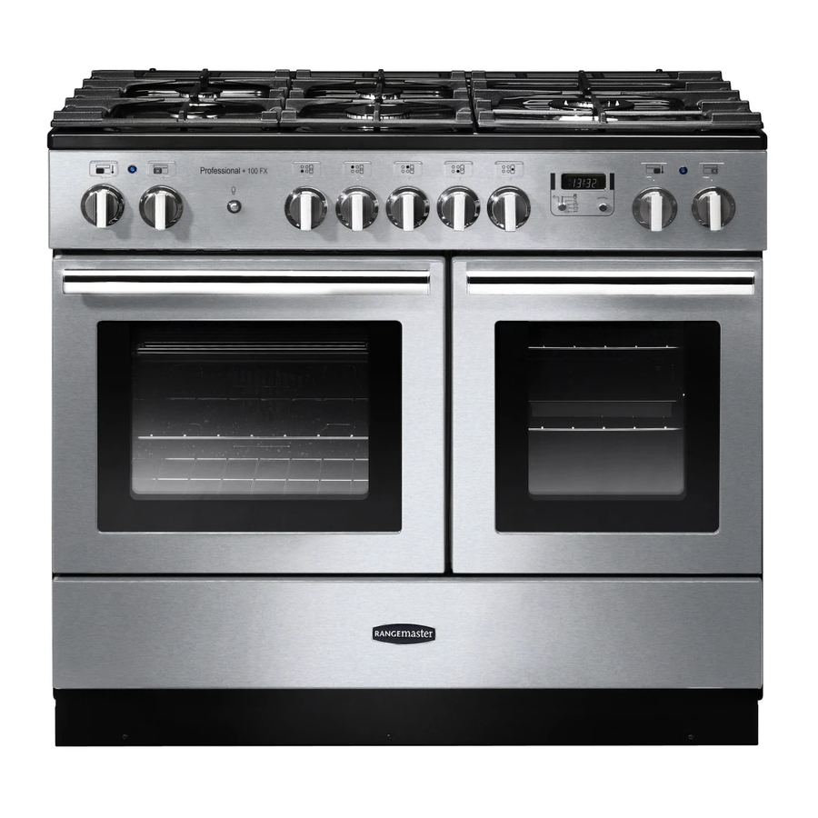 RANGEMASTER PROFESSIONAL+ 100 FX DUAL FUEL USER'S MANUAL & INSTALLATION ...