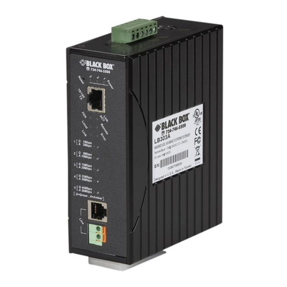 BLACK BOX LB303A USER MANUAL Pdf Download | ManualsLib