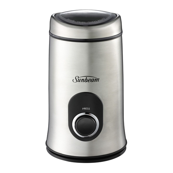 SUNBEAM MULTIGRINDER II EM0405 INSTRUCTION BOOKLET Pdf Download ...