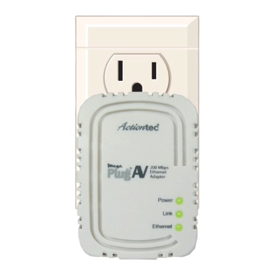 ACTIONTEC MEGAPLUG AV HPE200AV BROCHURE & SPECS Pdf Download | ManualsLib