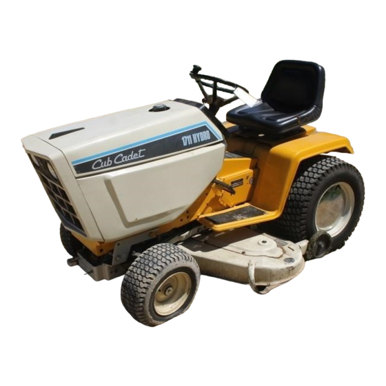 CUB CADET 1210 OWNER'S MANUAL Pdf Download | ManualsLib
