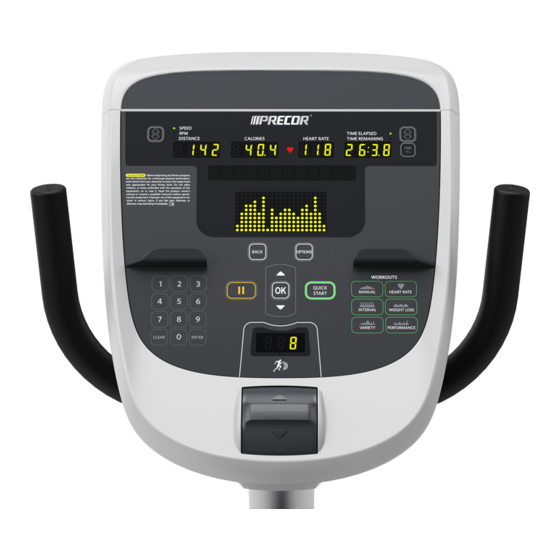 PRECOR P30 OPERATING AND MAINTAINING Pdf Download | ManualsLib