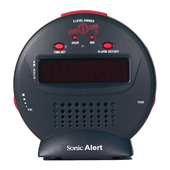 SONIC ALERT SBJ525SS OPERATION INSTRUCTIONS Pdf Download | ManualsLib