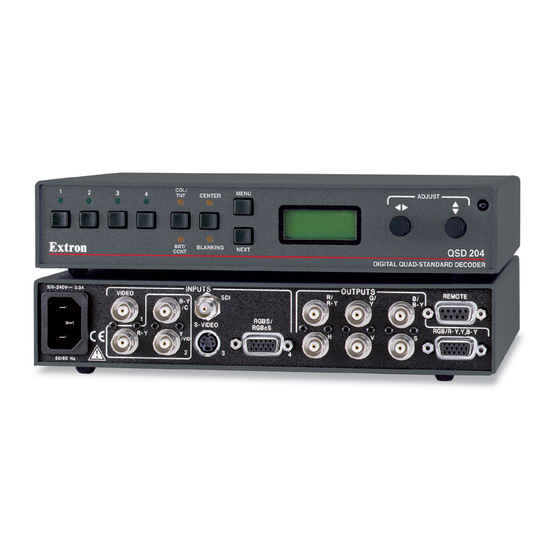 EXTRON ELECTRONICS QSD 204 USER MANUAL Pdf Download | ManualsLib