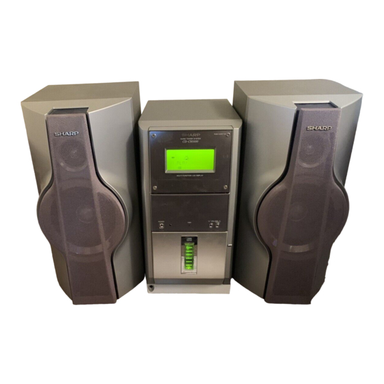 SHARP CD-CH1000 SERVICE MANUAL Pdf Download | ManualsLib