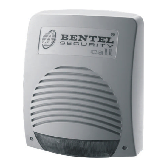 BENTEL SECURITY CALL SERIES MANUAL Pdf Download | ManualsLib