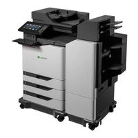 User Manuals: Lexmark CX860 Series Laser Multifunction