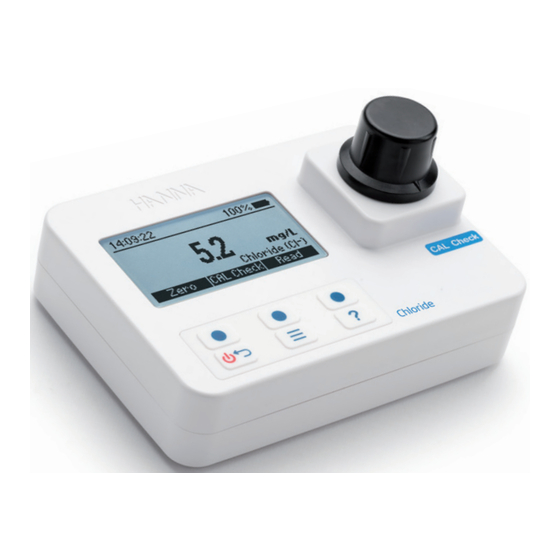 HANNA INSTRUMENTS HI97753C QUICK REFERENCE MANUAL Pdf Download | ManualsLib