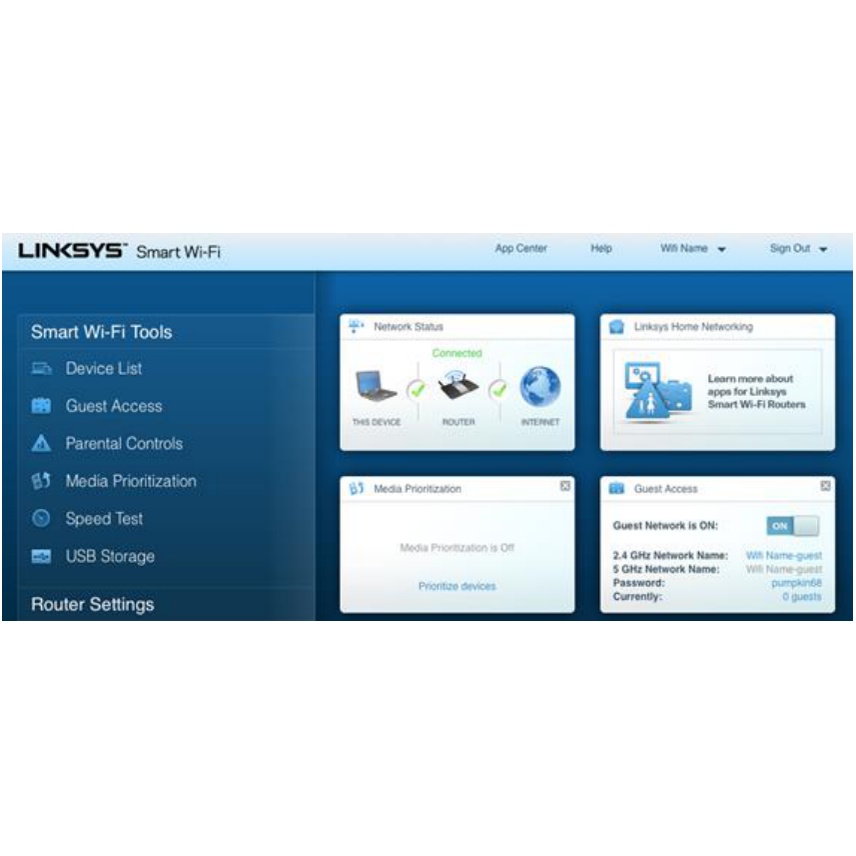 How to Create Linksys EA6900 Guest Wi-Fi Network | ManualsLib