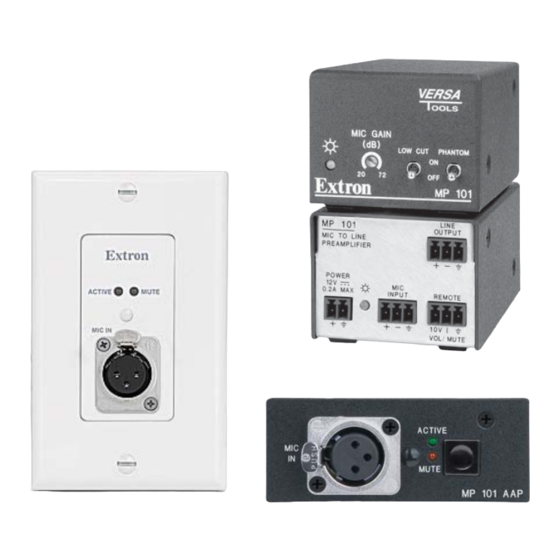 EXTRON ELECTRONICS MP 101 D USER MANUAL Pdf Download | ManualsLib