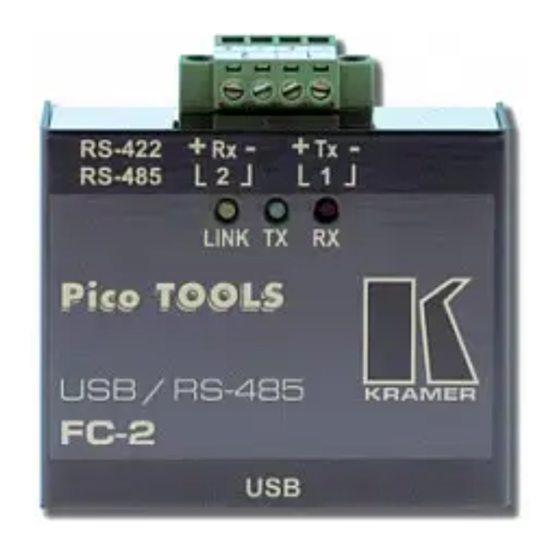 KRAMER FC-2 USER MANUAL Pdf Download | ManualsLib