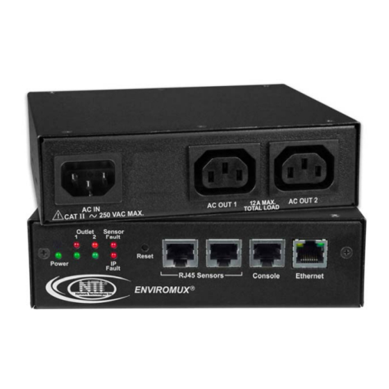 NETWORK TECHNOLOGIES IPDU-SX INSTALLATION AND OPERATION MANUAL Pdf Download | ManualsLib