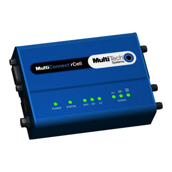 MULTITECH MULTICONNECT RCELL MTR-H5 DEVELOPER'S MANUAL Pdf Download ...