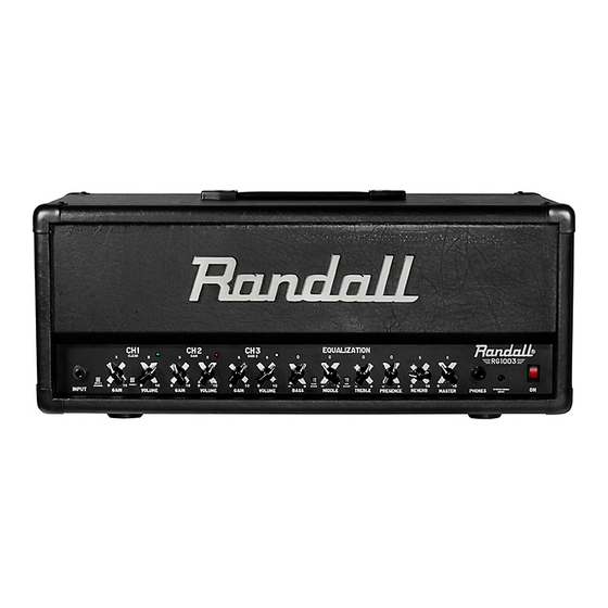 RANDALL RG1003H OPERATION MANUAL Pdf Download | ManualsLib
