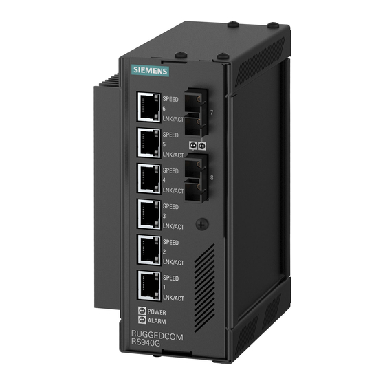 RUGGEDCOM RUGGEDSWITCH RS940G SPECIFICATION SHEET Pdf Download | ManualsLib