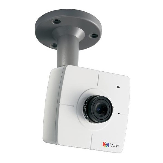 ACTI ACM-4000 HARDWARE USER MANUAL Pdf Download | ManualsLib