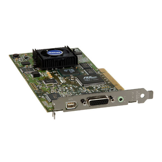 MATROX RT.X100 XTREME INSTALLATION AND USER MANUAL Pdf Download ...