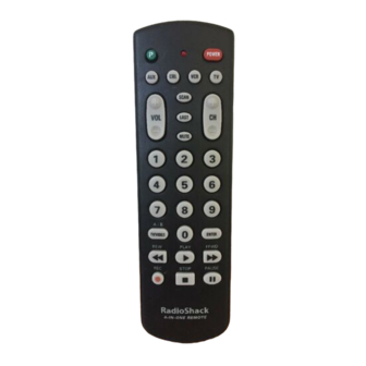 RADIO SHACK 4-IN-1 REMOTE CONTROL OWNER'S MANUAL Pdf Download | ManualsLib