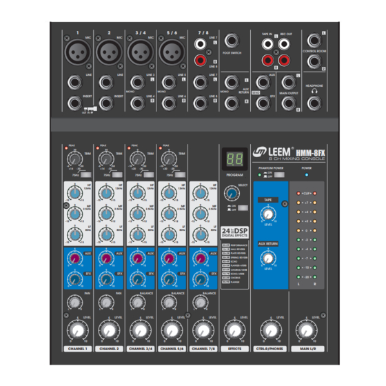 Leem HMM-8FX Manuals | ManualsLib