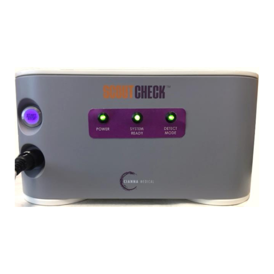 CIANNA MEDICAL SCOUT CHECK MUSIC MIXER OPERATION MANUAL | ManualsLib