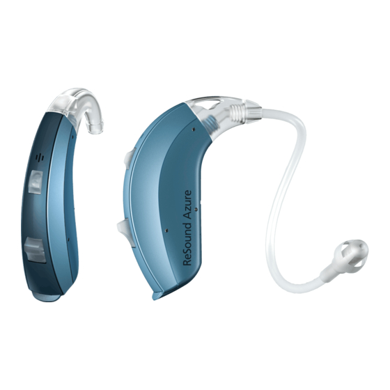 RESOUND AZURE SILHOUETTE BTE AZ71-DVI USER MANUAL Pdf Download | ManualsLib