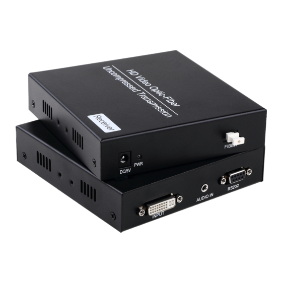 OPTICIS DVI/USB/RS-232 AND AUDIO OPTICAL EXTENDER USER MANUAL Pdf ...