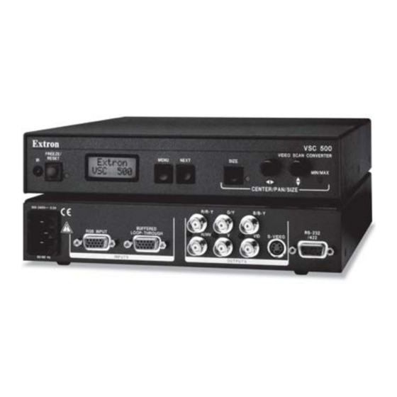 EXTRON ELECTRONICS VSC 500 USER MANUAL Pdf Download | ManualsLib