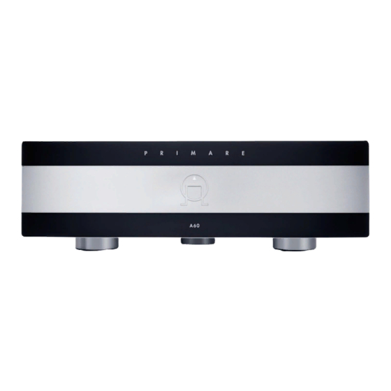 PRIMARE A60 USER MANUAL Pdf Download | ManualsLib