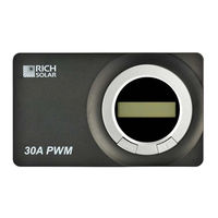 RICH SOLAR RS-PWM30RV USER MANUAL Pdf Download | ManualsLib