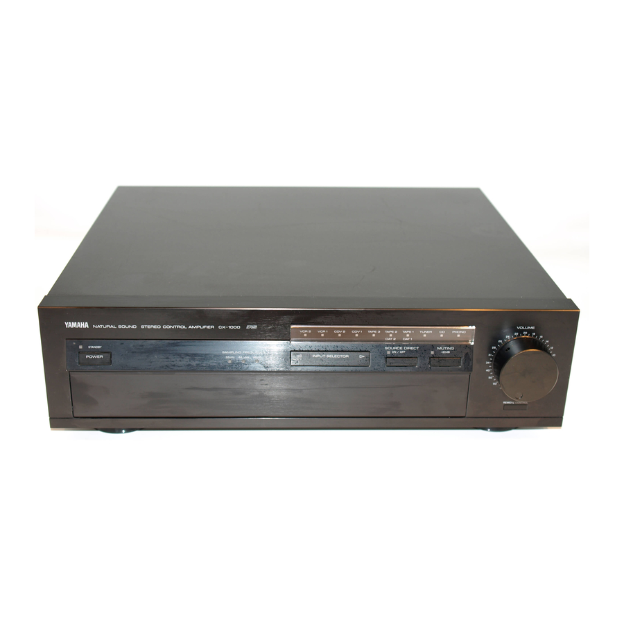 YAMAHA CX-1000 OWNER'S MANUAL Pdf Download | ManualsLib