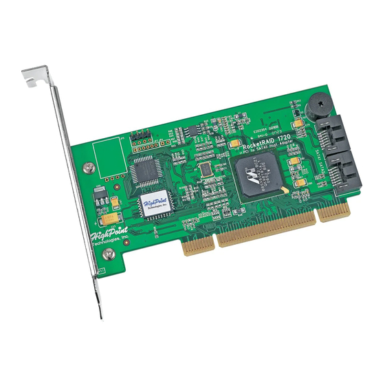 HIGHPOINT ROCKETRAID 1720 USER MANUAL Pdf Download | ManualsLib