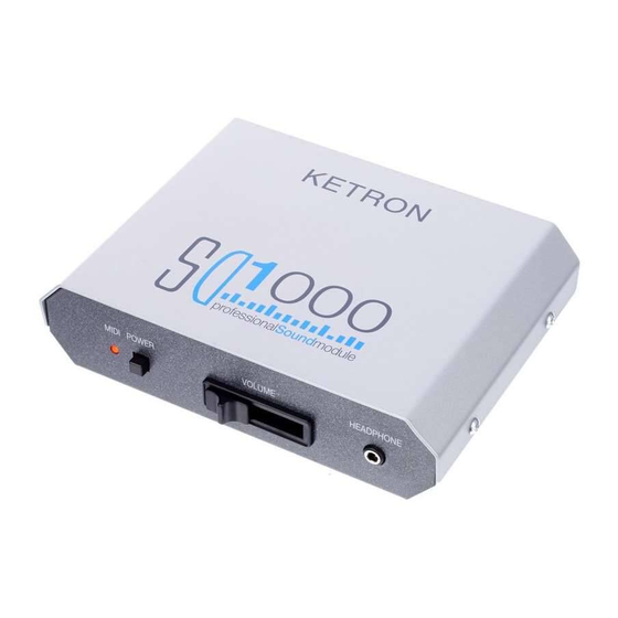 KETRON SD1000 OWNER'S MANUAL Pdf Download | ManualsLib