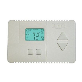 BRYANT BUILDER’S MODEL THERMOSTAT USER MANUAL Pdf Download | ManualsLib
